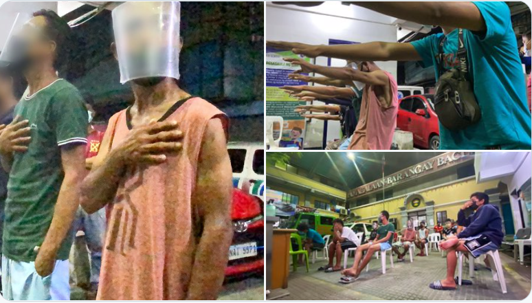 Curfew violators in Baclaran sing 'Lupang Hinirang' as punishment | PLN ...