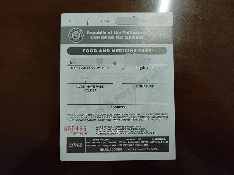 Davao City bans non-essential travel; brings back FM pass | PLN Media