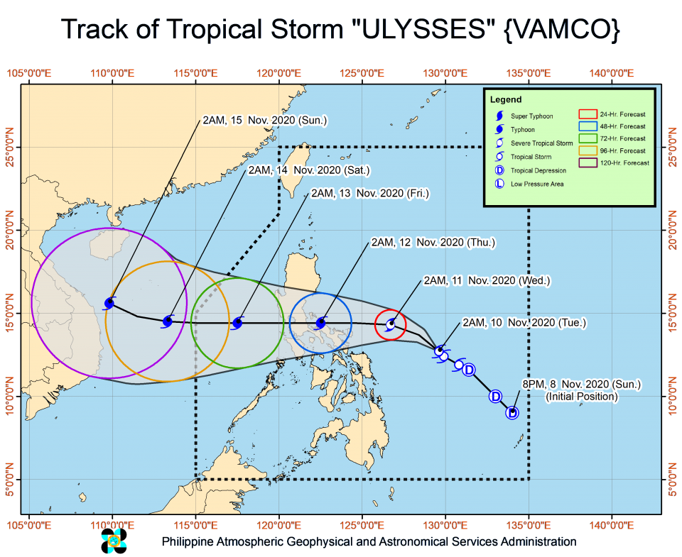 Signal no.2 may be raised over Bicol region due to Ulysses | PLN Media