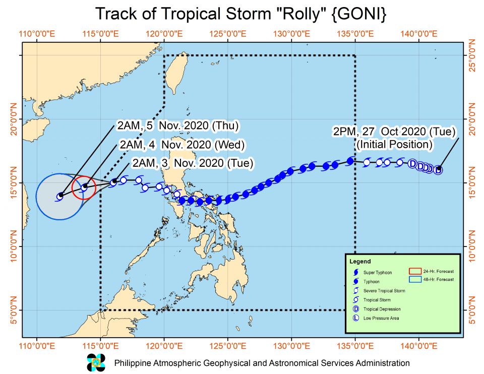 Tropical Storm Rolly to exit PAR Tuesday morning | PLN Media