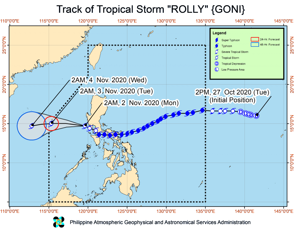 Tropical Storm Rolly weakens; signal no.1 remains over Luzon areas ...